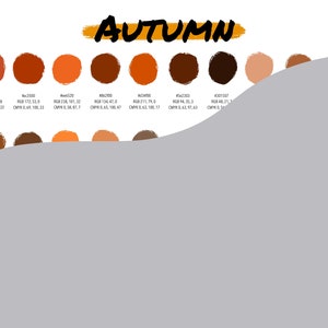 Procreate Color Palette | Autumn | Instant Download | Digital File ...