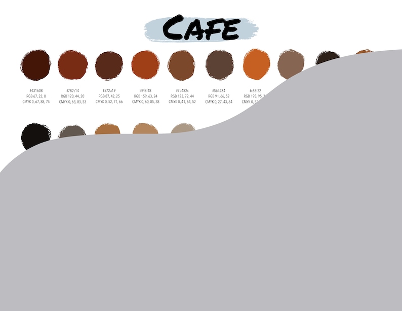 Procreate Color Palette Cafe Instant Download Digital File Color ...