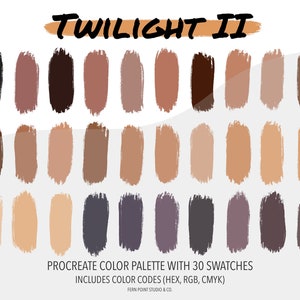 Procreate Color Palette | Twilight 2 | Instant Download | Digital File ...