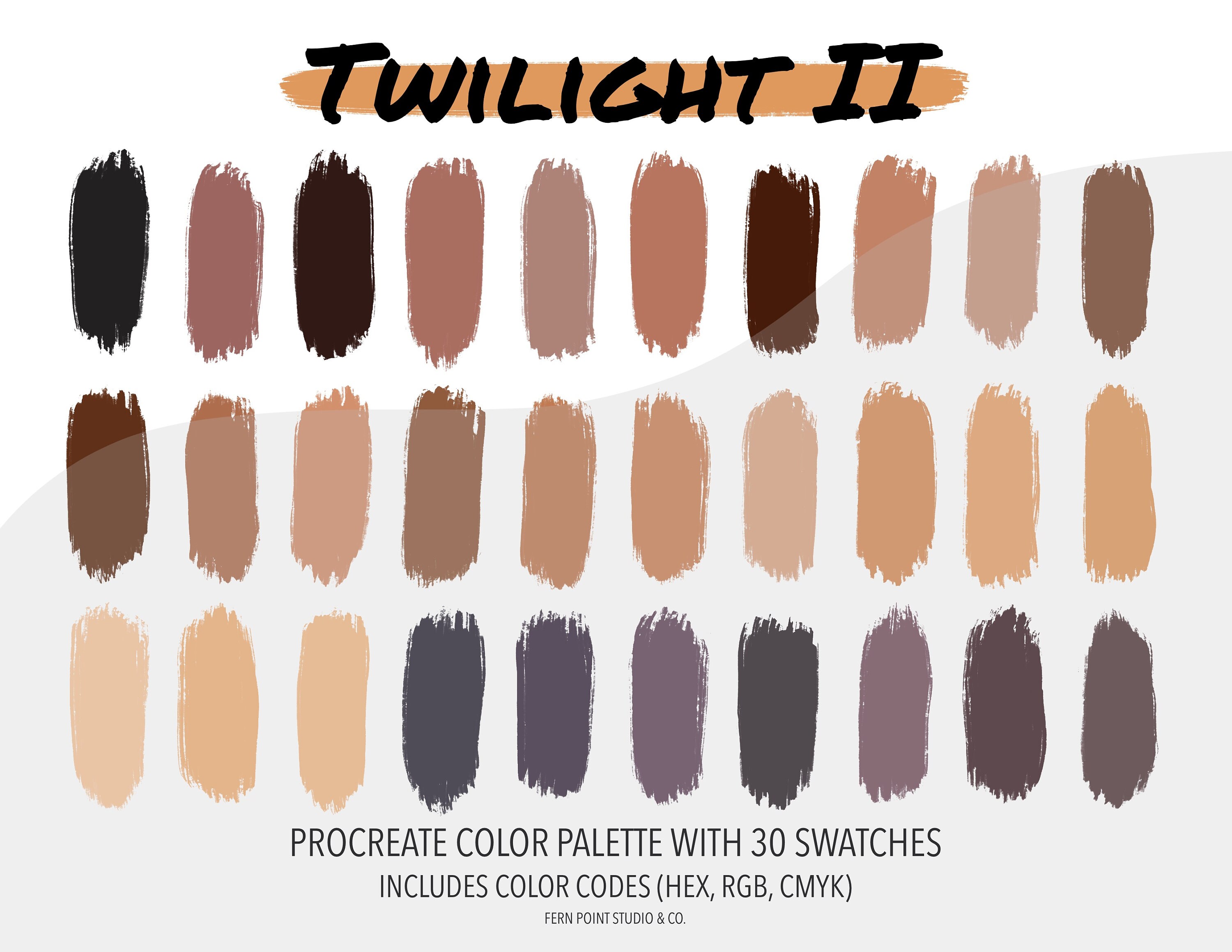 Procreate Color Palette | Twilight 2 | Instant Download | Digital File ...