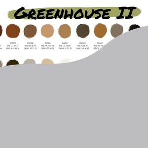 Procreate Color Palette | Greenhouse | Instant Download | Digital File ...