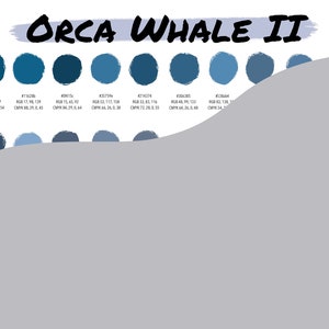 Procreate Color Palette | Orca Whale 2 | Instant Download | Digital ...