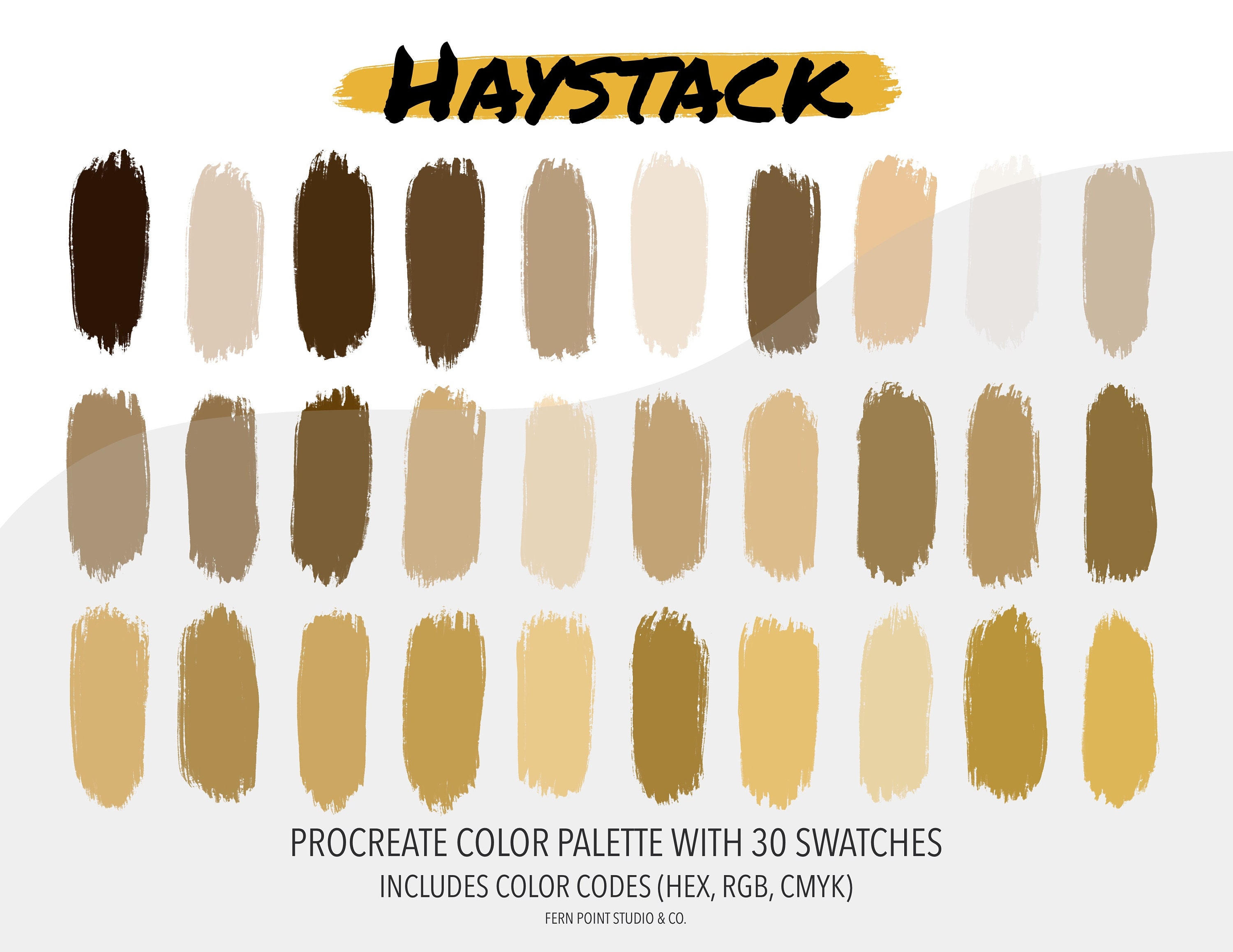 Procreate Color Palette Haystack Instant Download Digital File Color ...