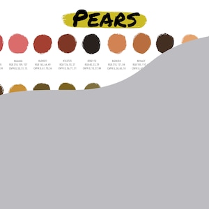 Procreate Color Palette Pears Instant Download Digital File Color ...