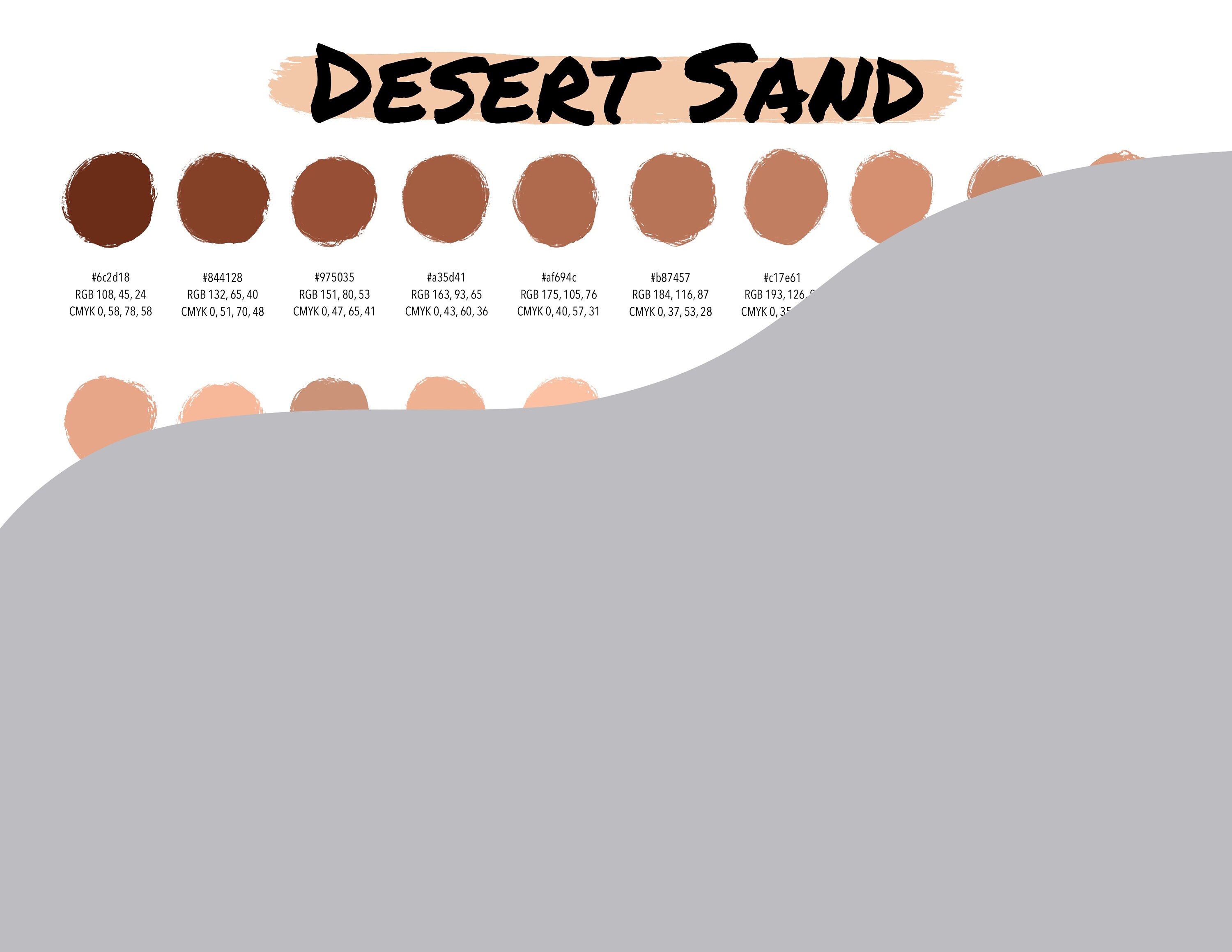 Procreate Color Palette Golden Sand Dune Instant Download Digital File ...