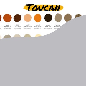 Procreate Color Palette Toucan Instant Download Digital File Color ...