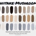 Procreate Color Palette | Shiitake Mushrooms | Instant Download ...