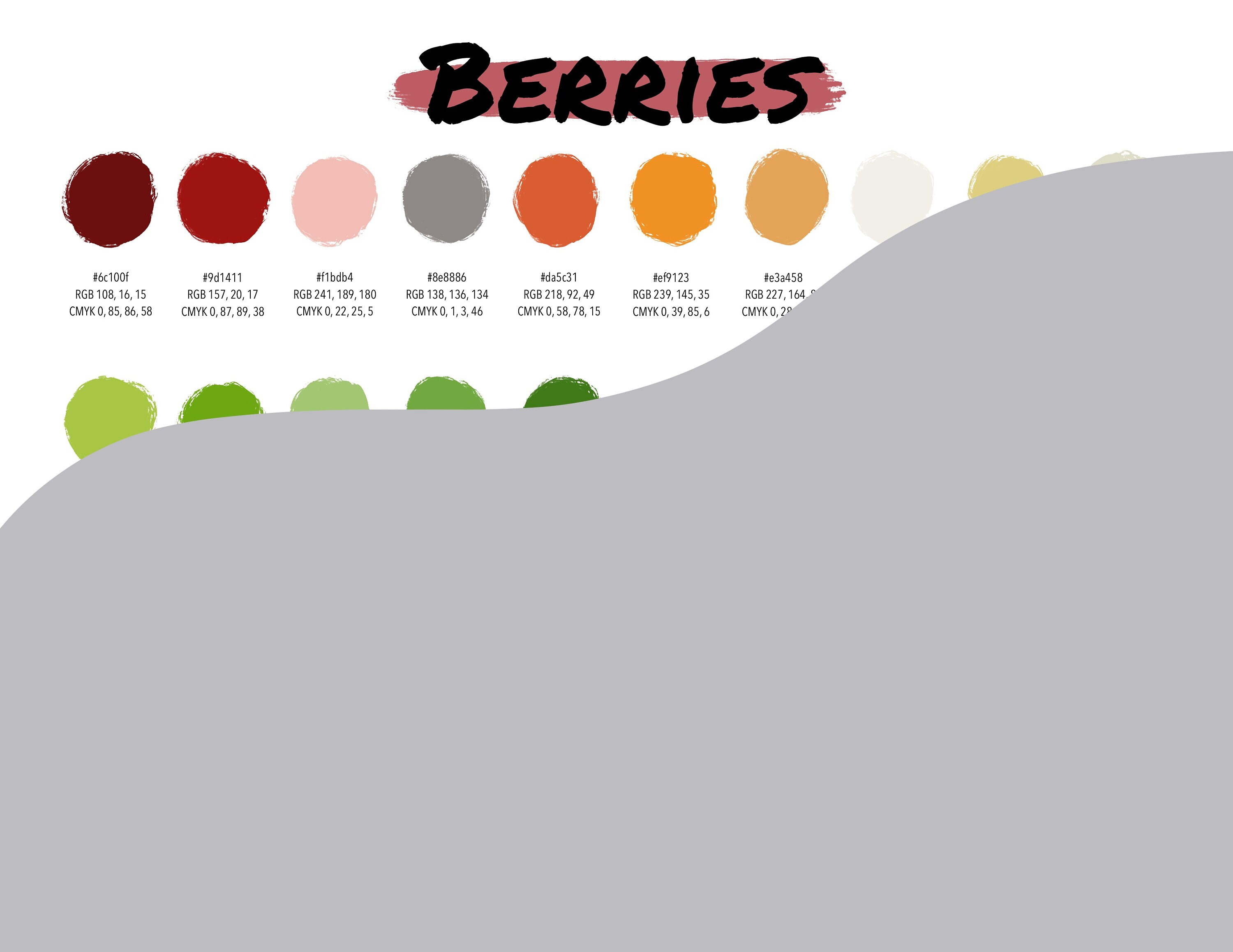 Procreate Color Palette | Berries | Instant Download | Digital File ...