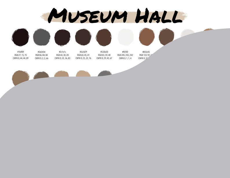 Procreate Color Palette Museum Hall Instant Download Digital File Color ...