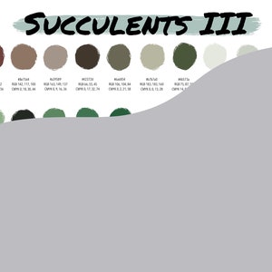Procreate Color Palette Succulents 3 Instant Download Digital File ...