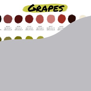 Procreate Color Palette | Grapes | Instant Download | Digital File ...