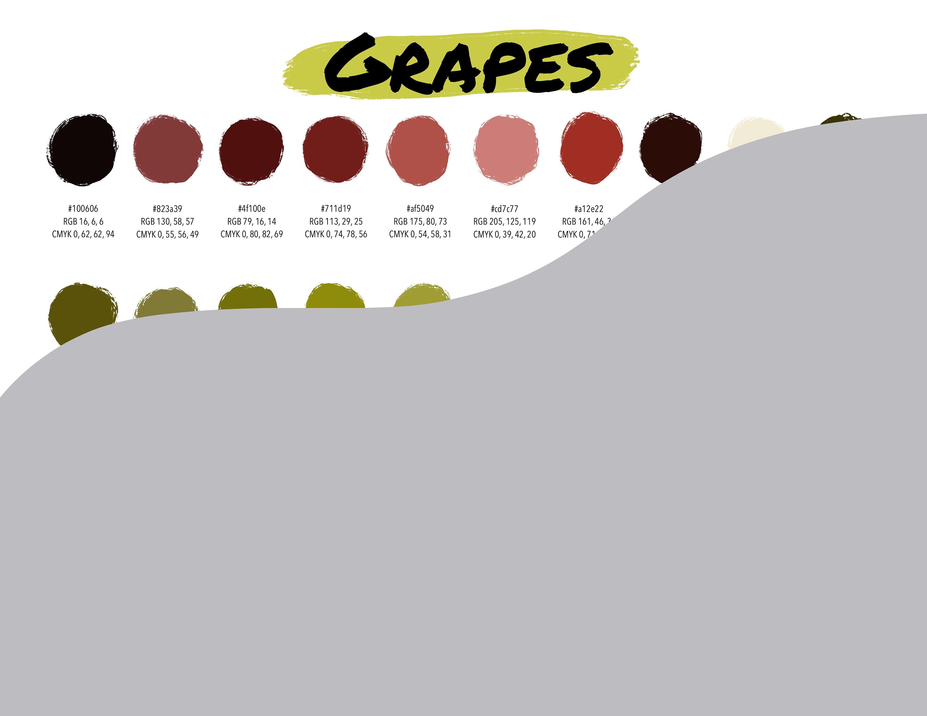 Procreate Color Palette | Grapes | Instant Download | Digital File ...