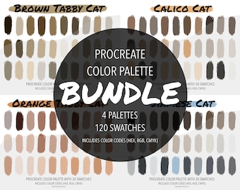 Procreate Color Palette Bundle 4 Palettes Raspberry Instant Download ...