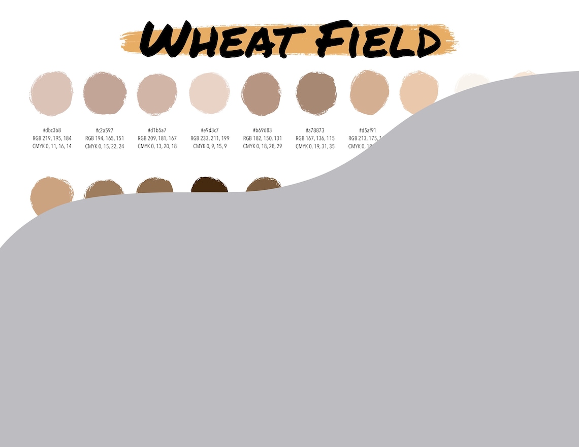 Procreate Color Palette | Wheat Field | Instant Download | Digital File ...