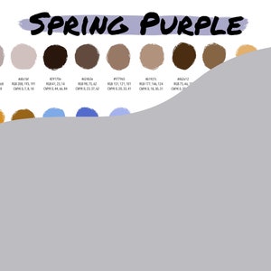 Procreate Color Palette | Spring Purple | Instant Download | Digital ...