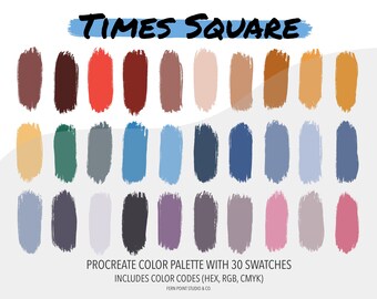 Procreate Color Palette Neutral Blue Instant Download Digital File ...