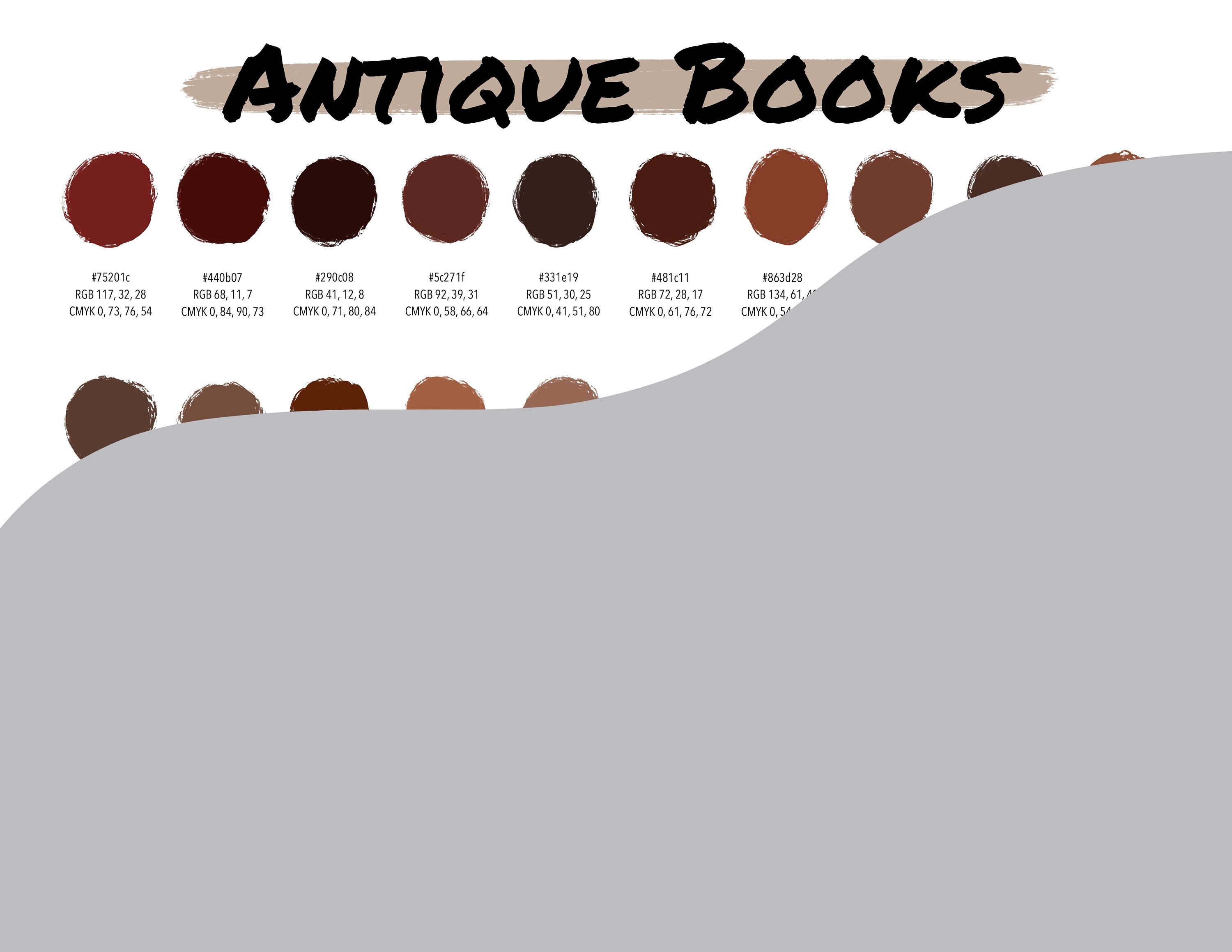 Procreate Color Palette | Antique Books | Instant Download | Digital ...