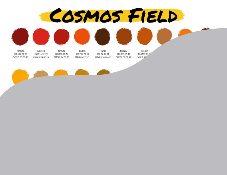 Procreate Color Palette Cosmos Field Instant Download Digital File ...