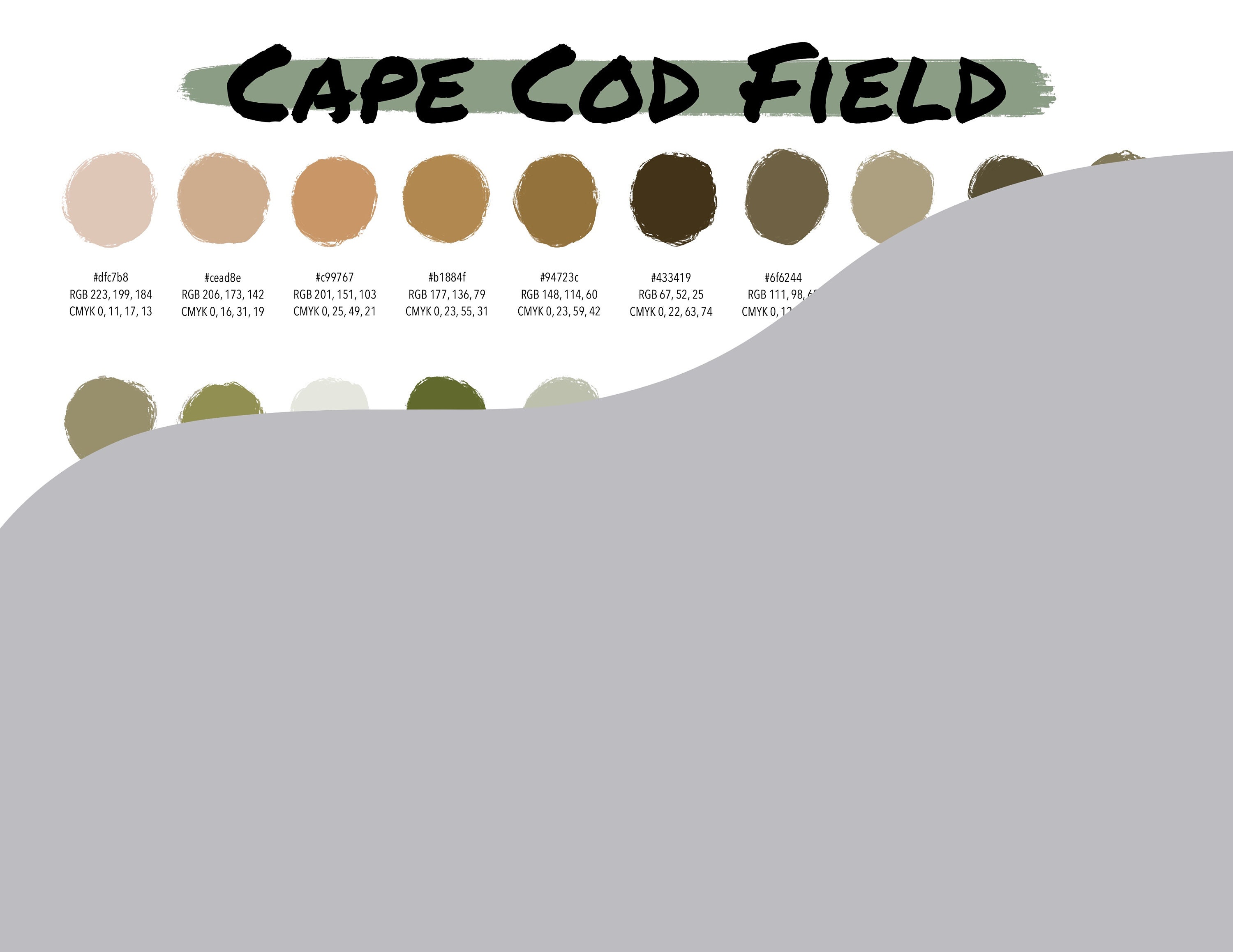 Procreate Color Palette | Cape Cod Field | Instant Download | Digital ...