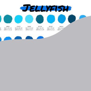 Procreate Color Palette | Jellyfish | Instant Download | Digital File ...