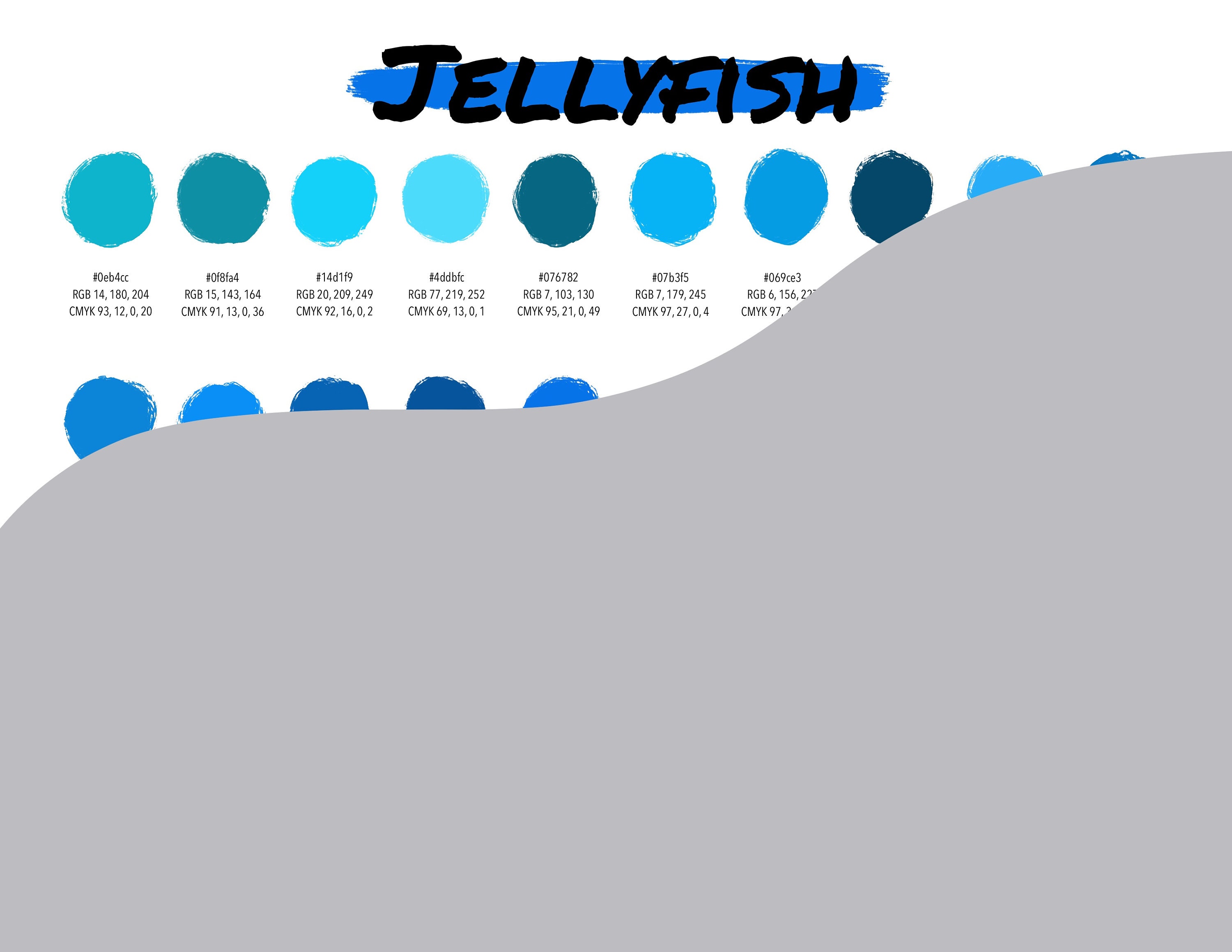 Procreate Color Palette | Jellyfish | Instant Download | Digital File ...