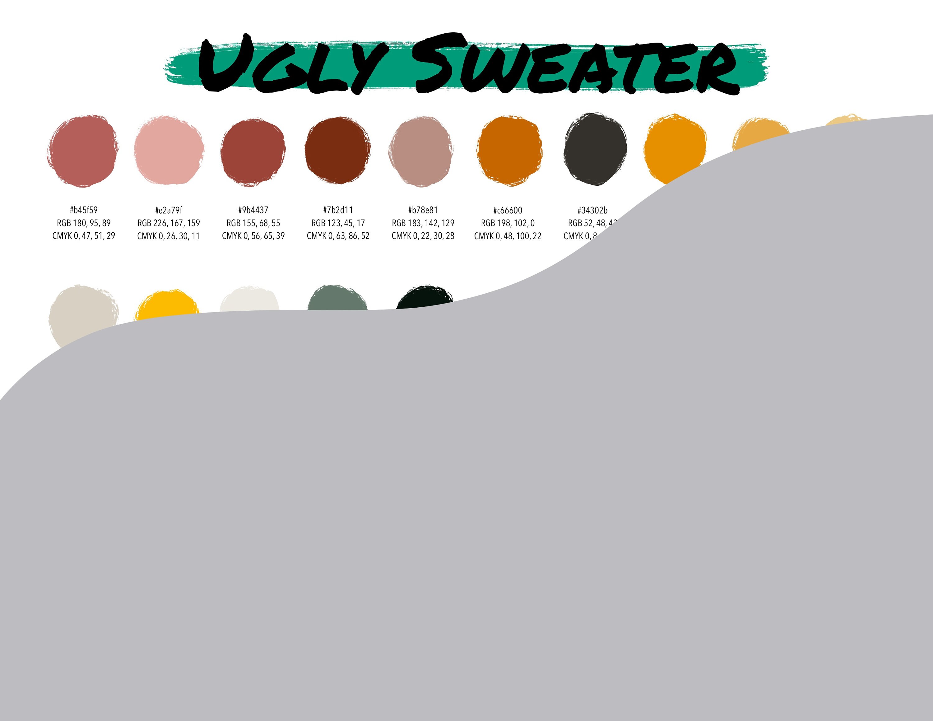 Procreate Color Palette | Ugly Sweater | Instant Download | Digital ...