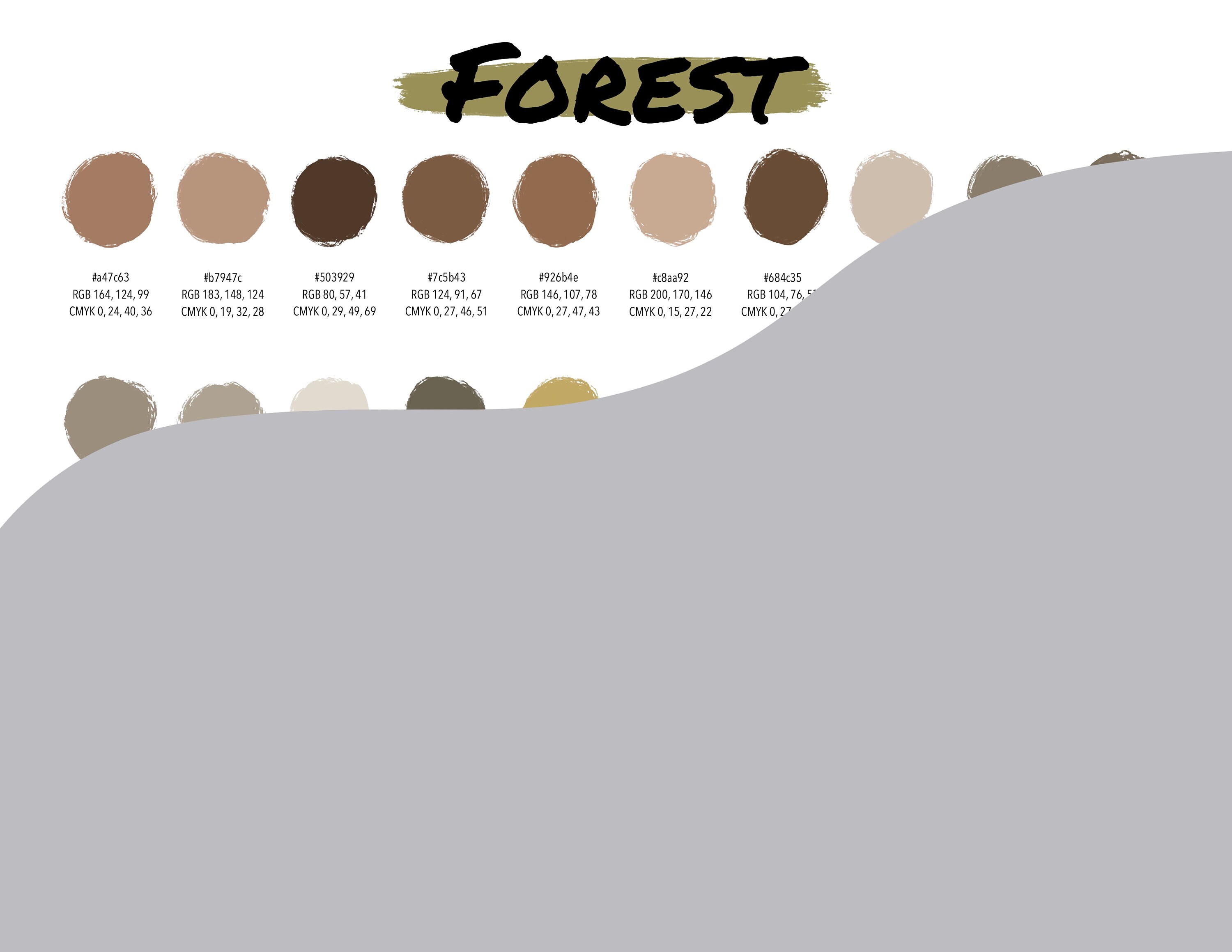Procreate Color Palette Forest Instant Download Digital File Color ...