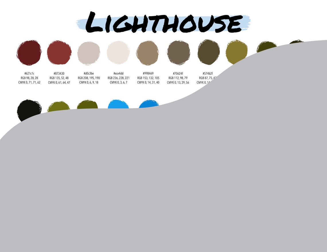 Procreate Color Palette Lighthouse Instant Download Digital File Color ...