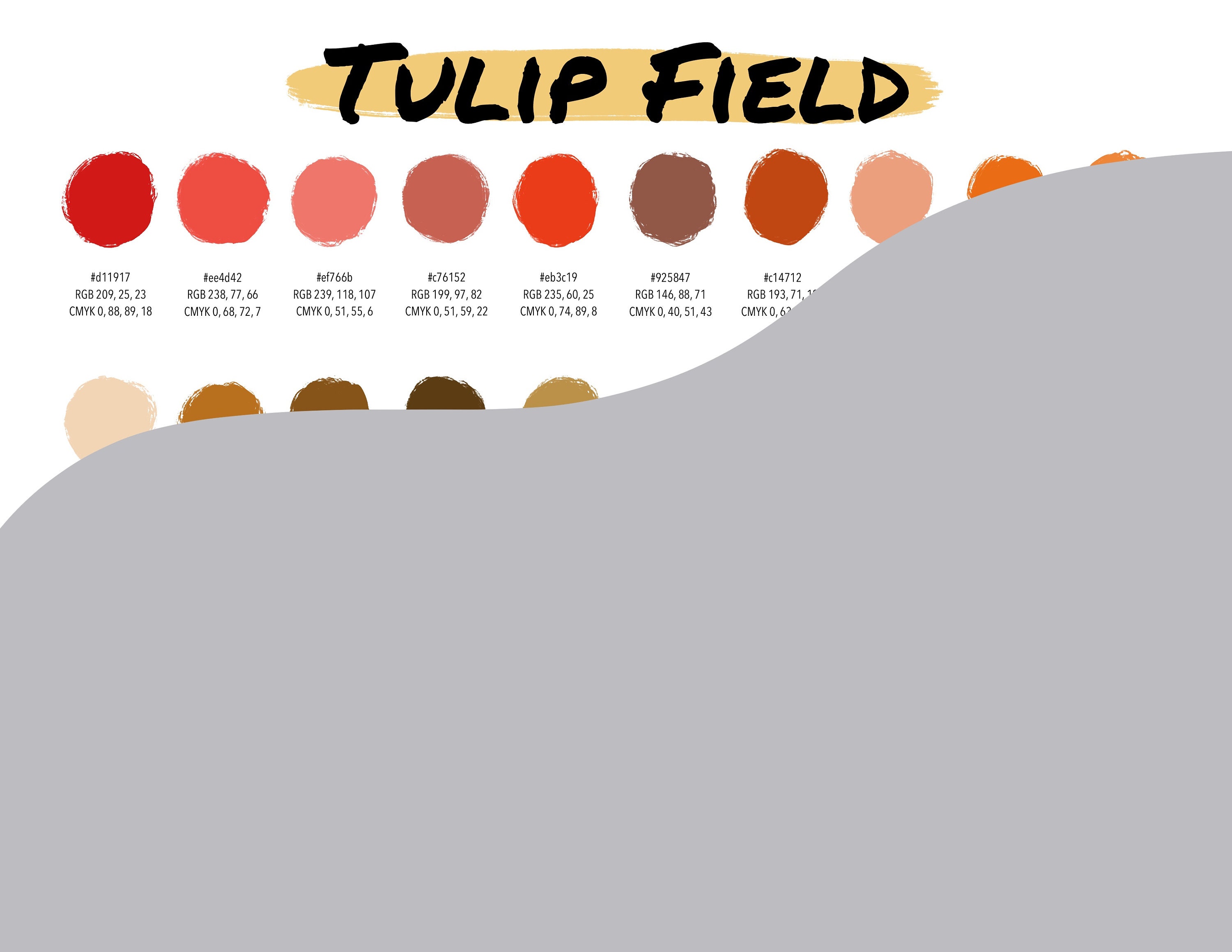 Procreate Color Palette | Tulip Field | Instant Download | Digital File ...