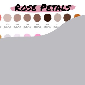 Procreate Color Palette | Rose Petals | Instant Download | Digital File ...