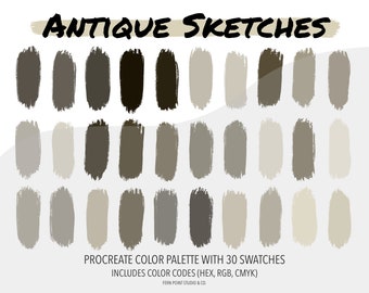 Procreate Color Palette Modern Decor Instant Download Digital File ...