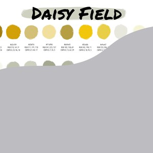 Procreate Color Palette | Daisy Field | Instant Download | Digital File ...
