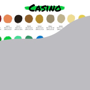 Procreate Color Palette | Casino | Instant Download | Digital File ...