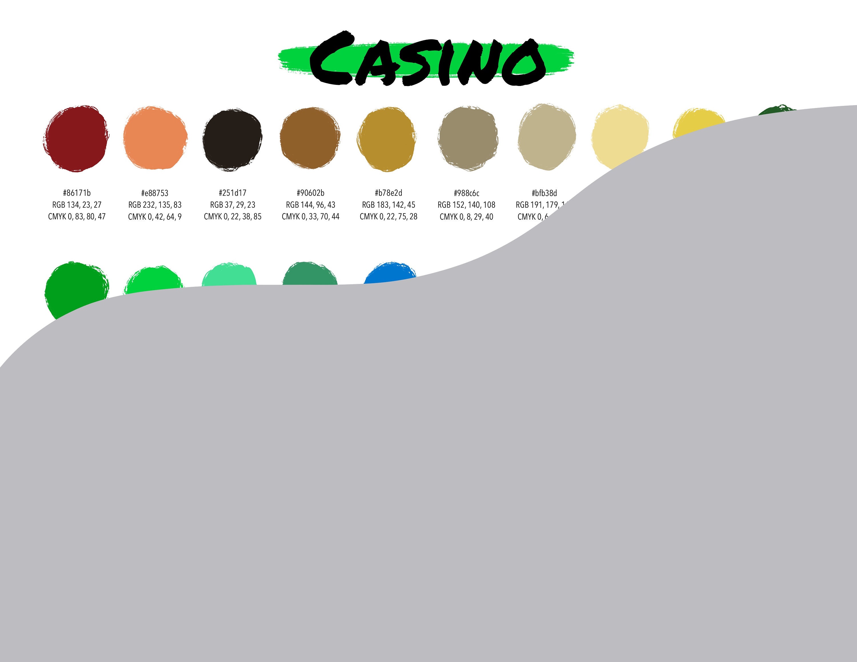 Procreate Color Palette | Casino | Instant Download | Digital File ...