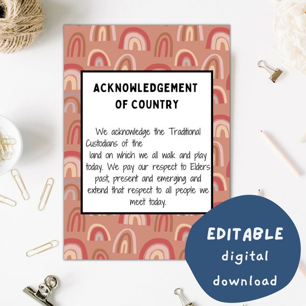 Acknowledgement of Country - Etsy Australia