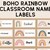 Boho Rainbow Character Traits Affirmation Station Editable Classroom ...