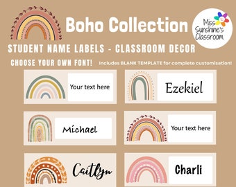 Classroom Name Tags - Etsy