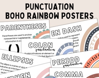 Punctuation Literary Devices Language Grammar Posters English ...