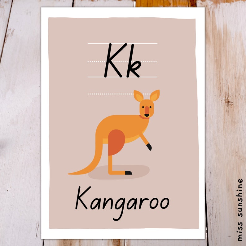 ABC Alphabet Flashcards Learning Letter Native Australian - Etsy Canada