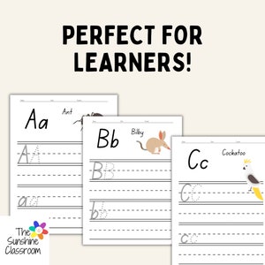 ABC Alphabet Learning Letter Australian Animals Forming Dough Mat ...