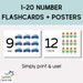 Number Flashcards, Counting Cards, Printable Number Flash Cards, Number ...