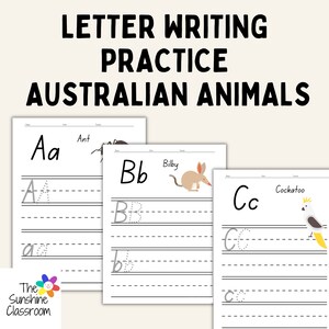 ABC Alphabet Learning Letter Australian Animals Forming Dough Mat ...