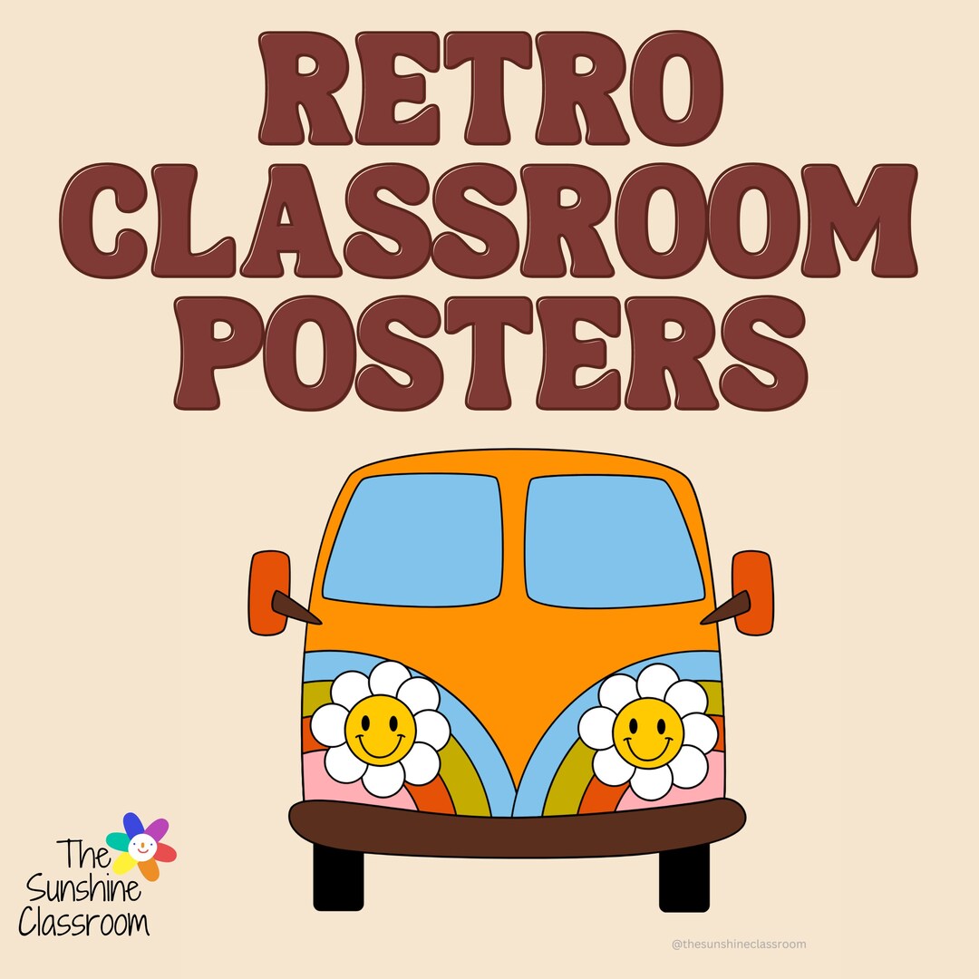 RETRO Classroom Rules Collection | Decor | Bulletin | Fun | Reminders ...