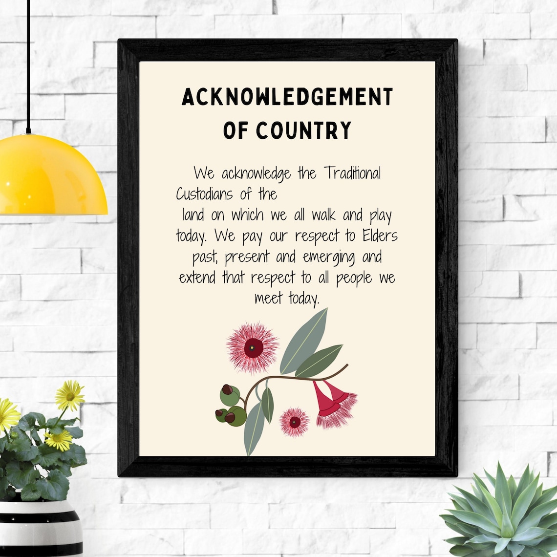 EDITABLE Earth Boho Acknowledgement of Country First Nations Indigenous ...