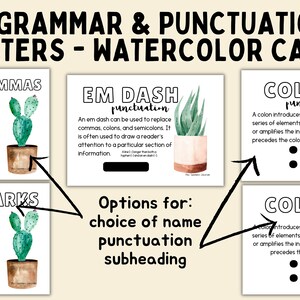 Punctuation Literary Devices Language Grammar Posters English ...