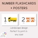 Number Flashcards, Counting Cards, Printable Number Flash Cards, Number ...