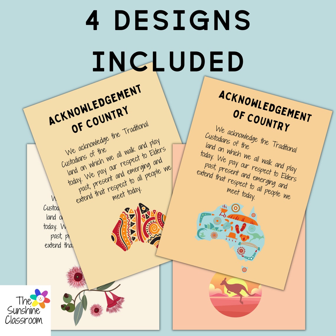 EDITABLE Earth Boho Acknowledgement of Country First Nations Indigenous ...