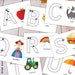 ABC Alphabet Tracing Letters Flashcards Learning Letter Formation Play ...