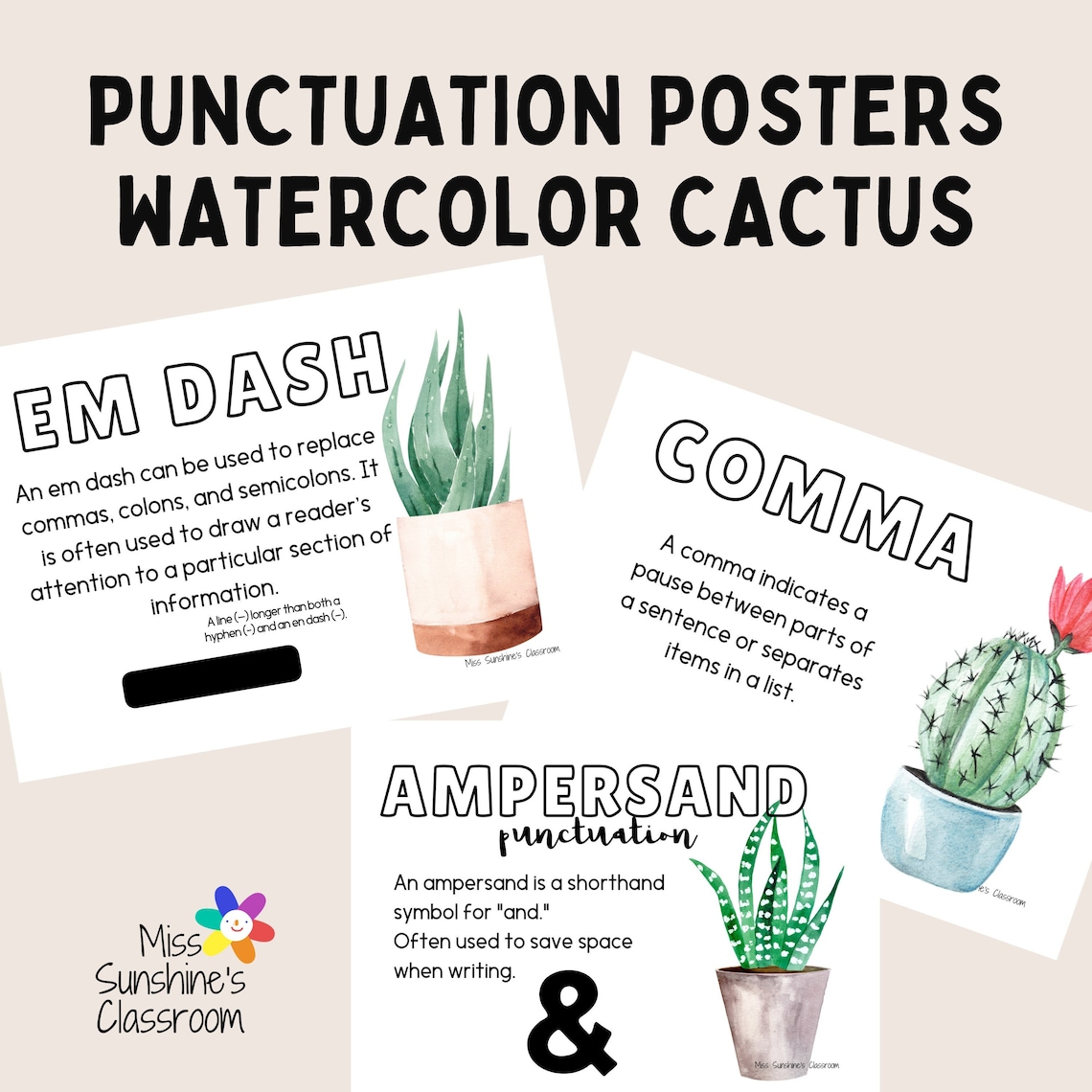 Punctuation Literary Devices Language Grammar Posters English ...