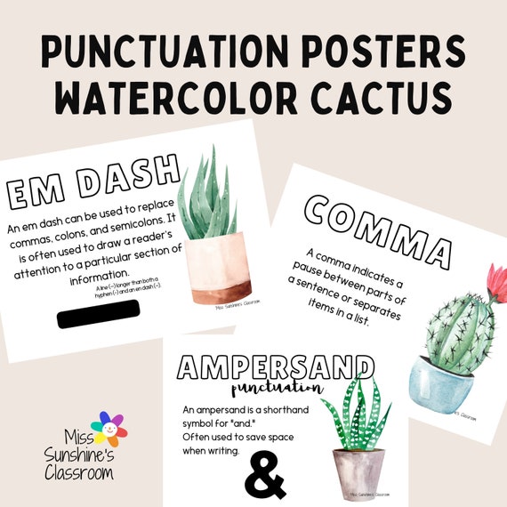 Punctuation Literary Devices Language Grammar Posters English - Etsy